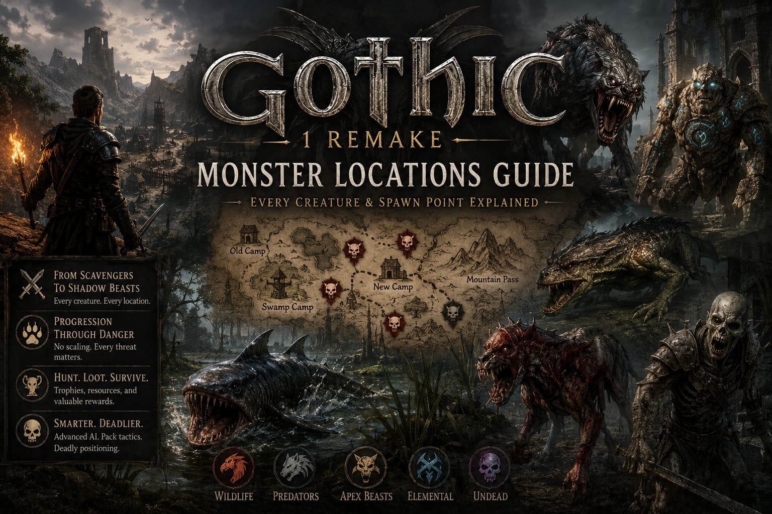 Gothic 1 Remake Monster Locations Guide: Every Creature and Spawn Point ...
